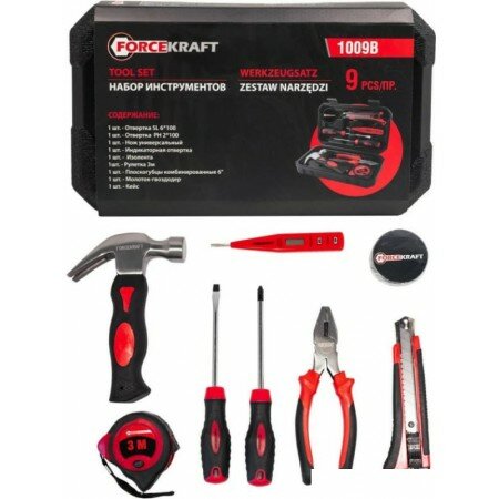 Набор домашнего мастера ForceKraft FK-1009B (9 предметов)