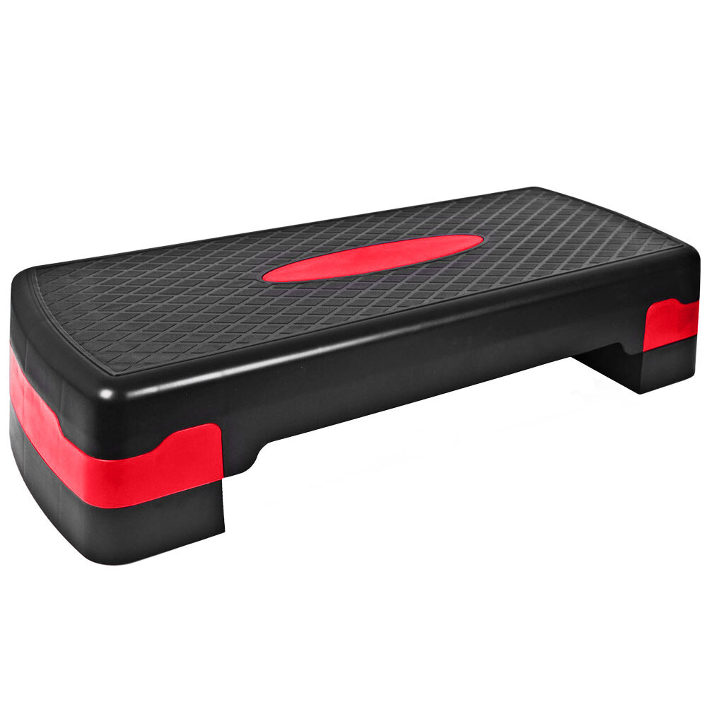 Степпер домашний регулируемый по высоте, платформа для фитнеса, степаэробики и похудения, спортивный инвентарь для кардио тренировок, большая фитнес доска тренажер для дома 2 х уровневая