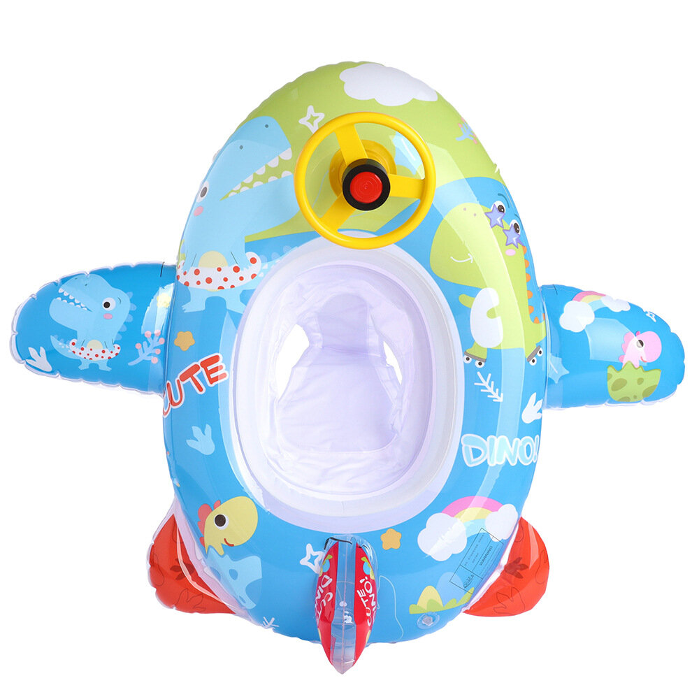 Надувной круг для плавания Xiaolu Amazon Internet Celebrity, утолщенный, креативный, в форме самолета, детское сиденье для плавания, круг-сиденье для малышей.