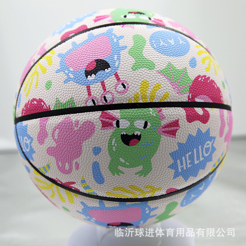 Баскетбольный мяч Little Monster Basketball №5, для подростков, из искусственной кожи