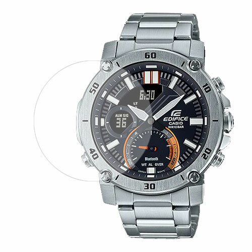 Скрин Мобайл защитный экран для часов Casio ECB-20D-1A из гидрогелевая плёнка прозрачная