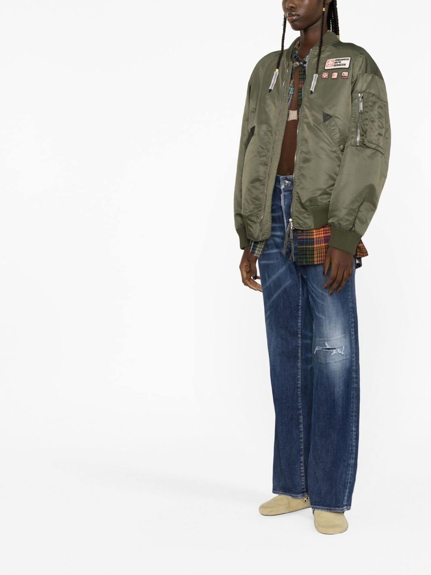 Куртка DSQUARED2 Patch-detail bomber jacket, размер 36 — фото 1