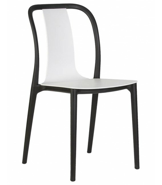Стул обеденный DOBRIN ADAM LMZL-PP669 (черный/белый)