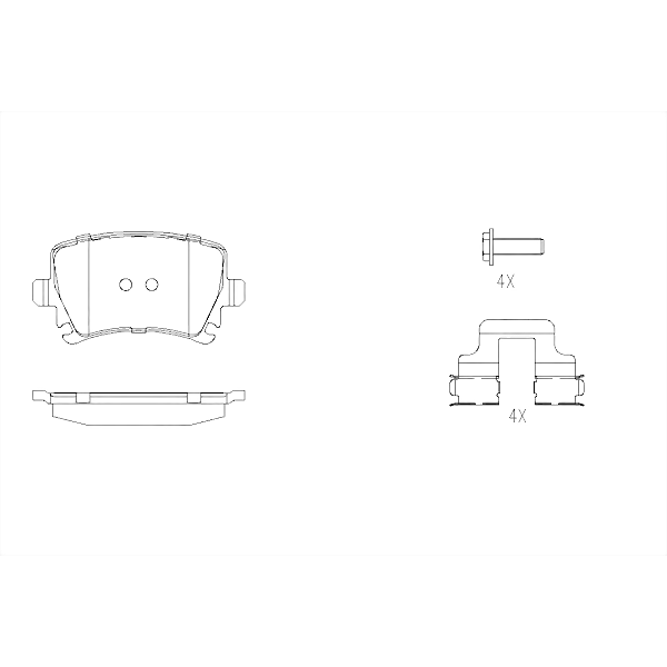 PATRON PBP1636 (1K0698451 / 1K0698451B / 1K0698451D) колодки тормозные дисковые задн audi: a3 quattro, a6, a6 quattro, volkswagen: