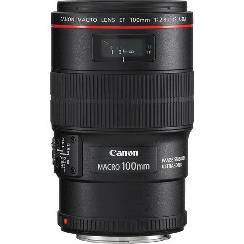 Объектив Canon EF 100mm f/2.8L Macro IS USM, черный