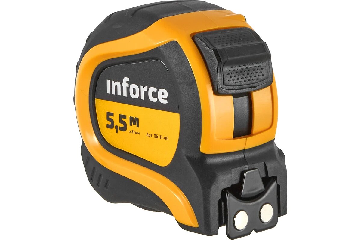 Inforce Рулетка 5,5x27мм с нейлоновой лентой и магнитным зацепом 06-11-46
