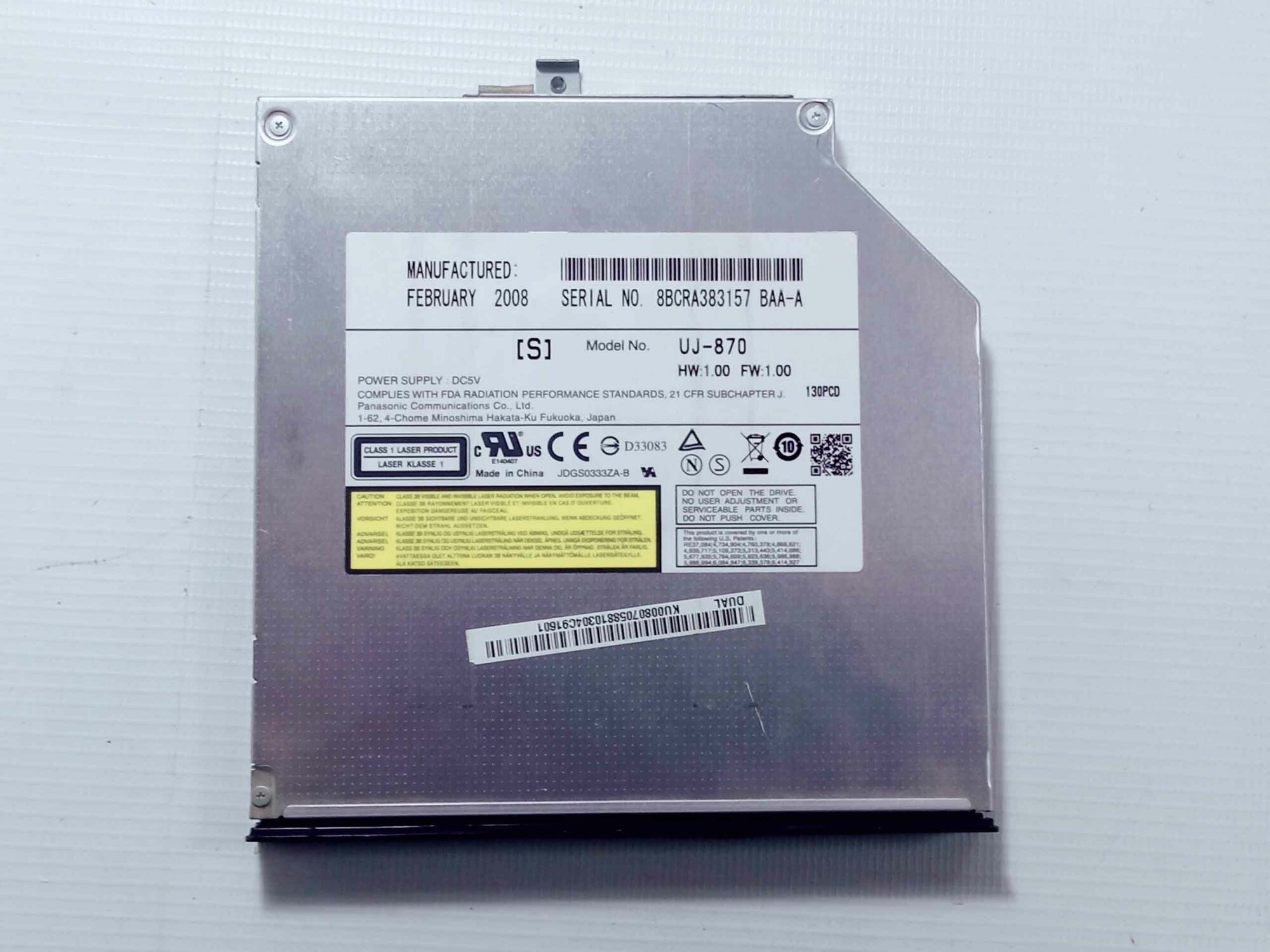 DVD привод для Panasonic UJ880A
