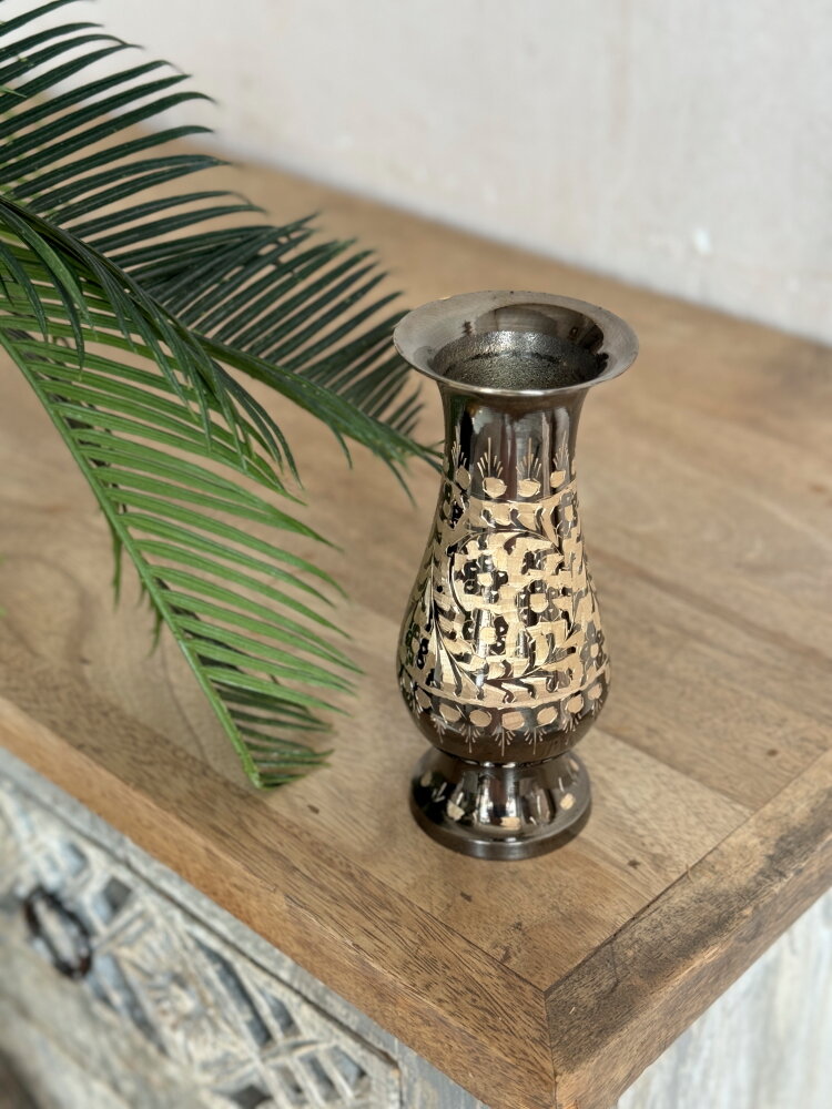 Ваза стакан латунь резная GOLDEN FIRKI 6' KSVA-BE-8492223