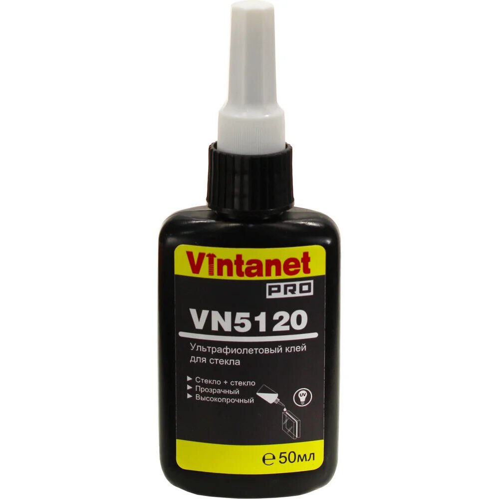 УФ-клей для склеивания стекла VINTANET VN5120 50 мл VN512050, Высокопрочный продукт