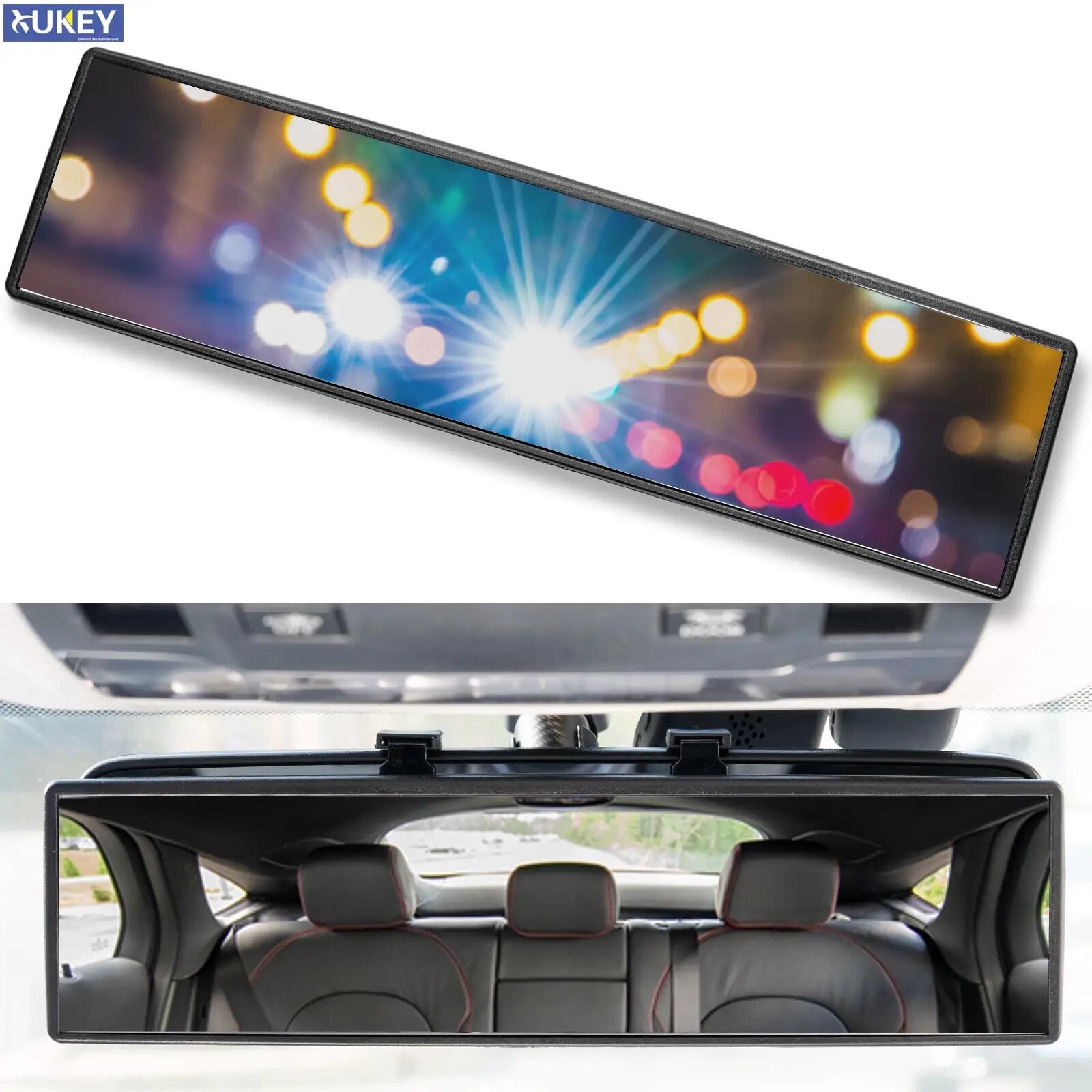 Универсальное Панорамное Автомобильное зеркало заднего вида с креплением