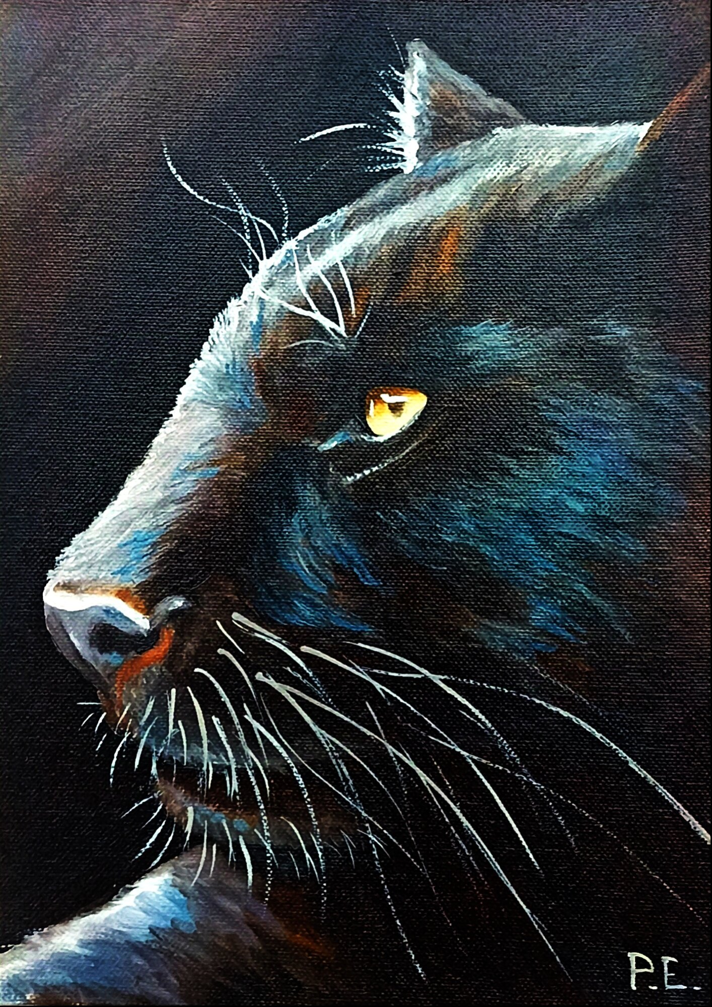 Масло/холст. 100% ручная работа, 100% живопись от Художественной мастерской Грëзы. Картина "Пантера" из серии "Мир Фауны". Картина написана в технике Лейденский школы Голландской живописи (гладко, не мазками). 20х30 см