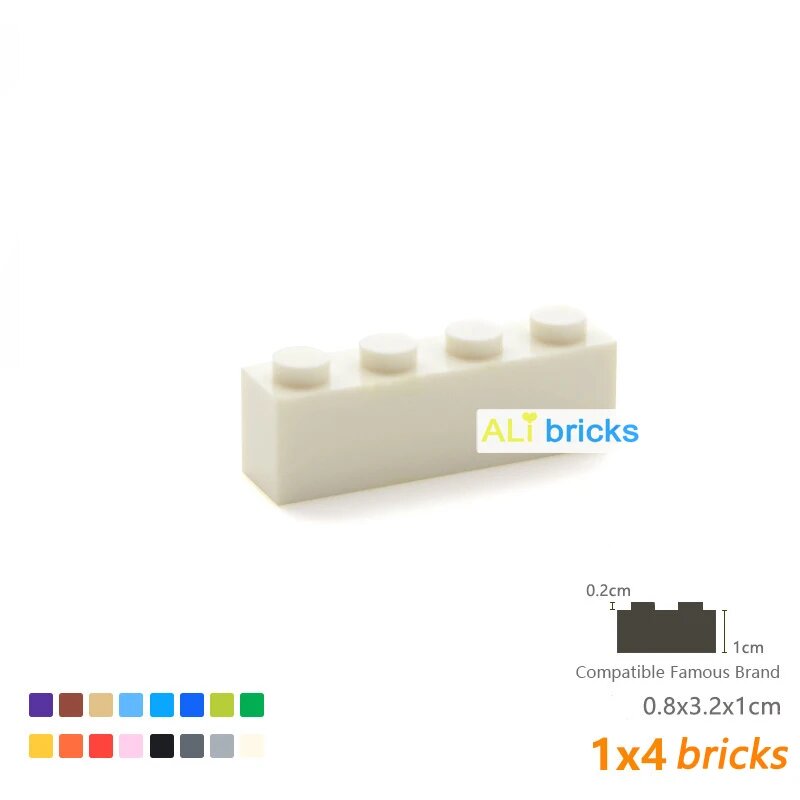 Пластиковые блоки JIAJIALE 200 шт. Белый, 200pcs white