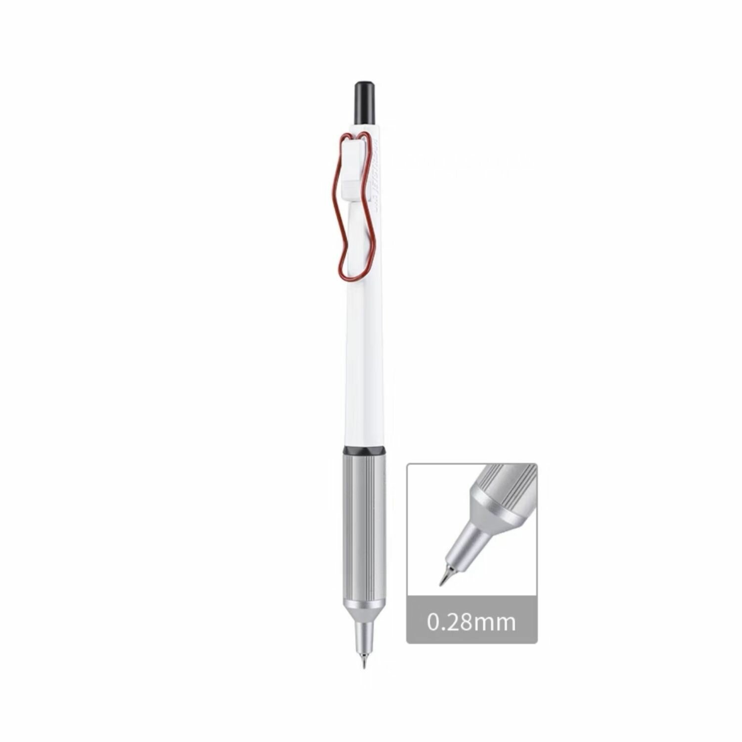 Гелевая ручка Uni JETSTREAM EDGE SXN-1003-28 0.28 мм с тонким письмом, металлическим пером и антискользящей рукояткой для четких записей