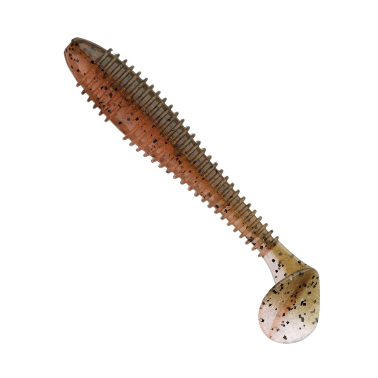 Приманка силиконовая Keitech Swing Impact FAT 4.8", 12,8г, цвет #438 Green Pumpkin Fire