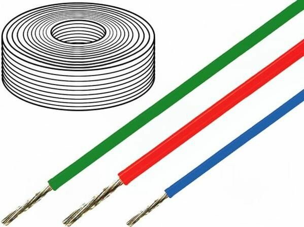 Кабель HELUKABEL 23401 Кабель силиконовый SiF 1X0.75 гибкий свободный от галогенов черный,300/500V 1м