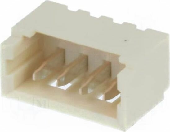 Розетка MOLEX 0530470410 провод-плата "папа" PicoBlade 1.25мм PIN 4 THT 1A tinned 1 шт