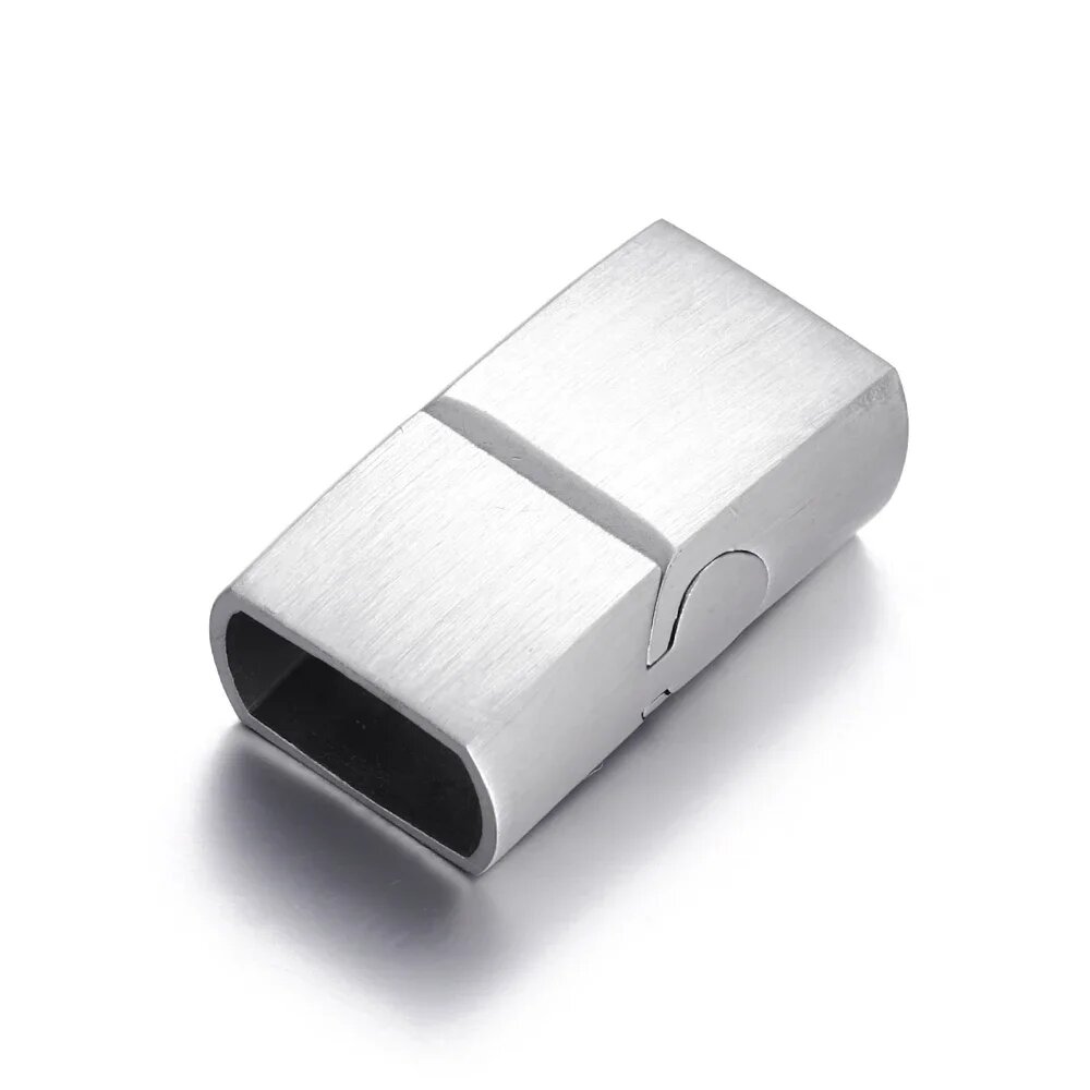 Магнитные застежки EMBLAASK из нержавеющей стали 12*6 мм Inner Hole 12x6mm, Matte Steel