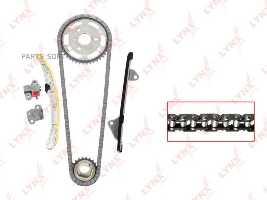 LYNXAUTO TK-0157 Комплект цепи ГРМ TOYOTA Auris/Corolla(E150) 1.4D 06> / Corolla(E120) 1.4D 04> / Yaris(P90/P10) 1.4D ()