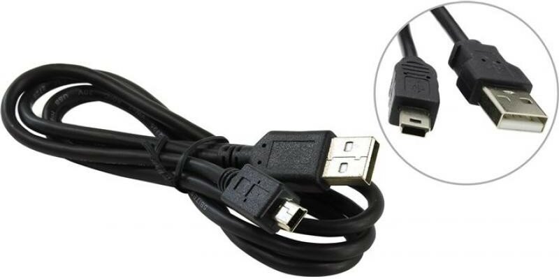 Кабель USB2.0 USB(m)-MiniUSB(m) 1.0м 5bites (UC5007-010C), черный