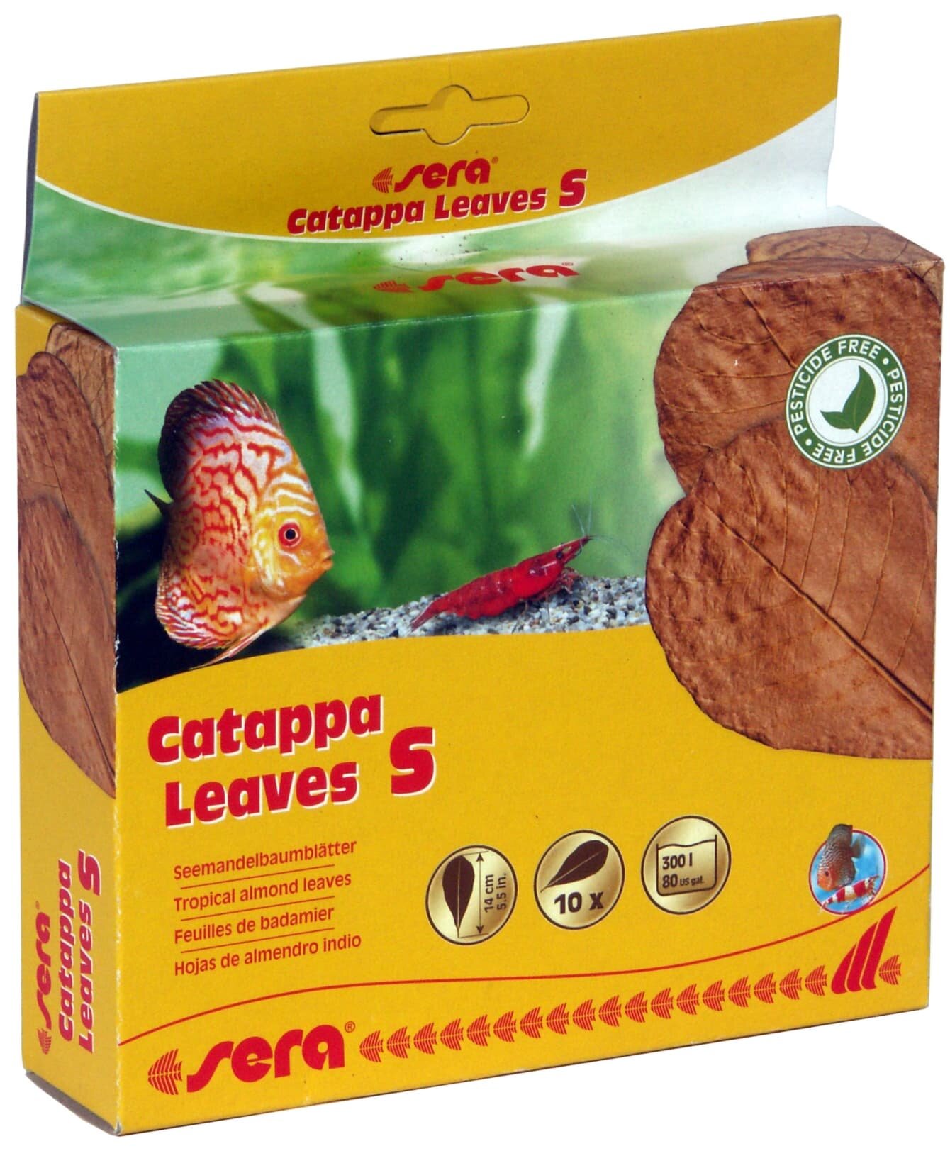 Листья индийского миндаля Sera Catappa Leaves S, 14 см