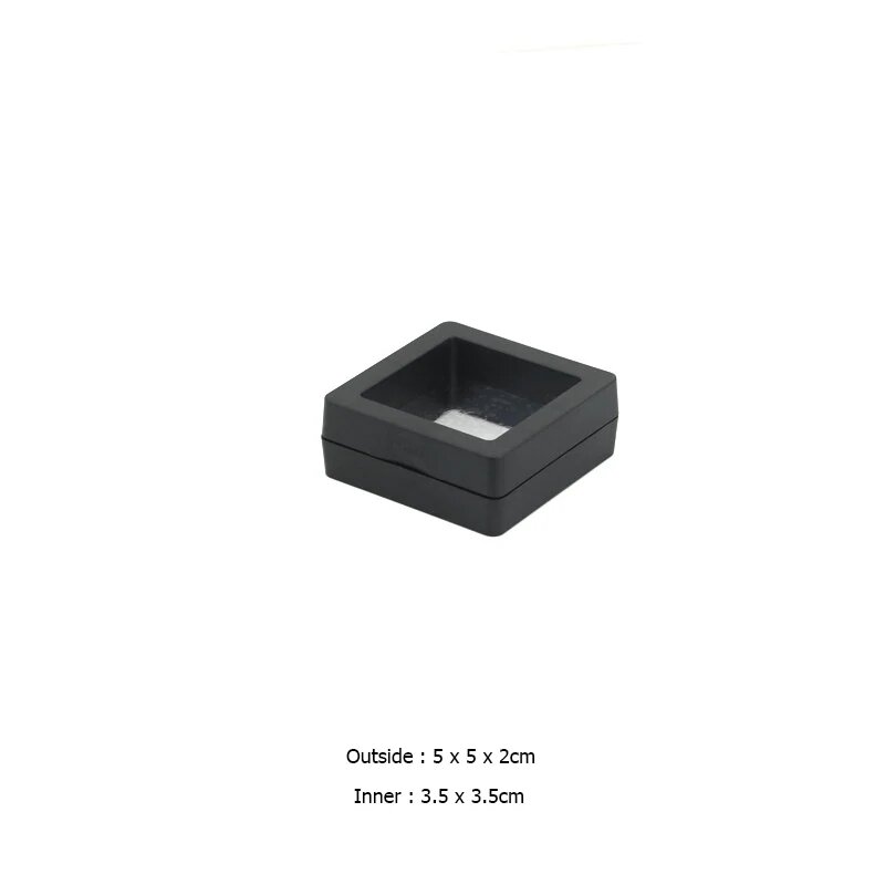 Черная ювелирная коробка 5x5 см