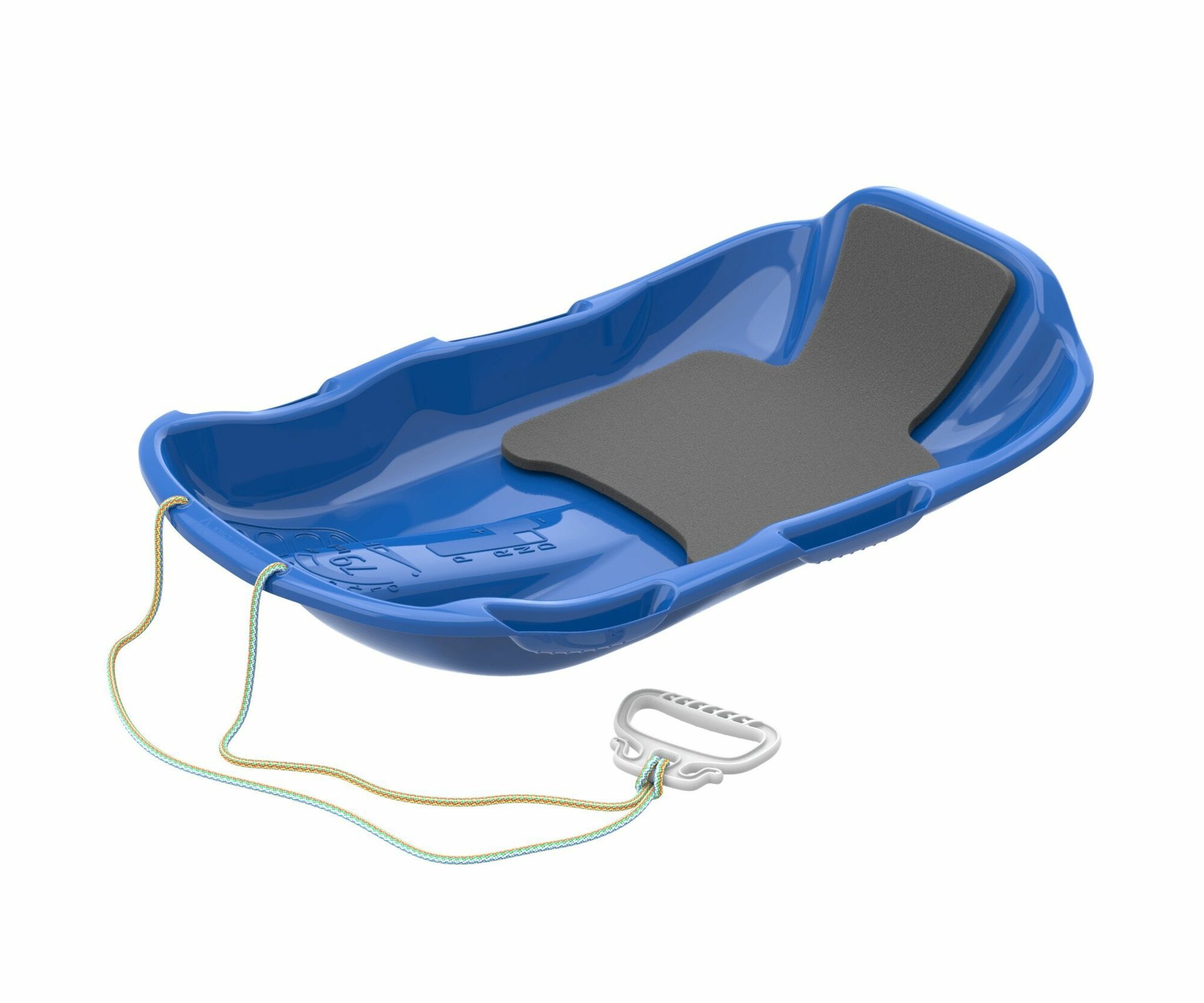 Санки с мягкой сидушкой и ручкой "Комета" Синий