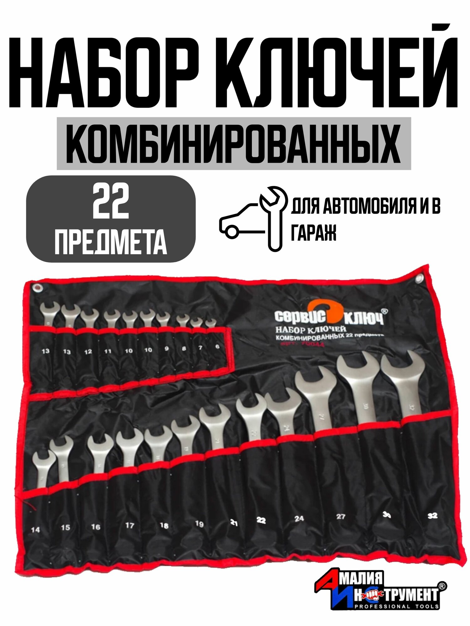 Набор ключей 22 предмета , Сервис Ключ