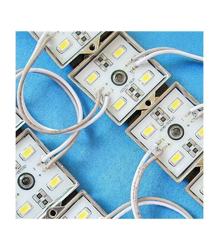 LED модуль 12 вольт 5630. Цвет свечения: Холодный белый , IP65. 20 штук (модулей)