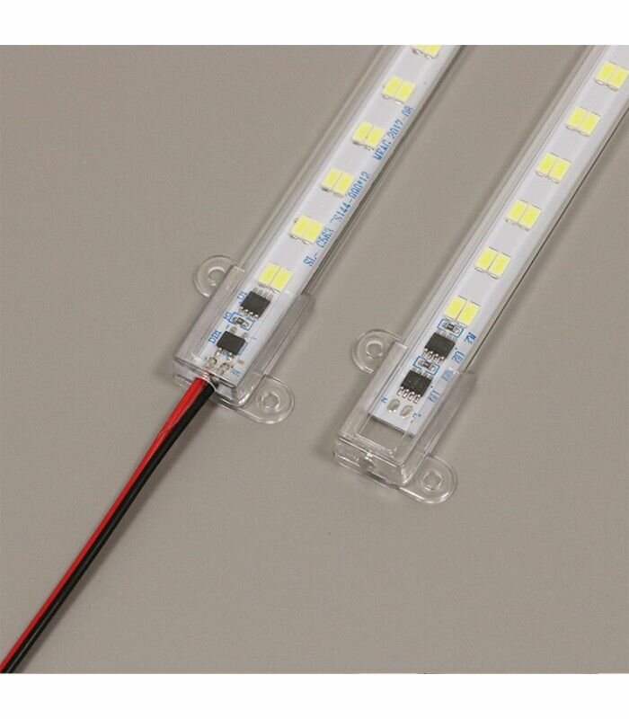 Светодиодная линейка, 100 см (144 диода/м), 220 вольт. Цвет свечения Холодный белый