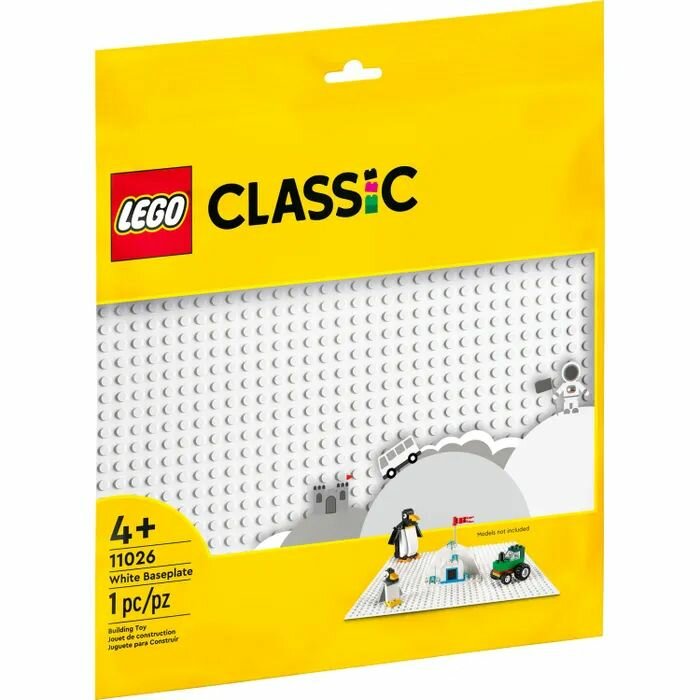 LEGO Classic Белая базовая пластина