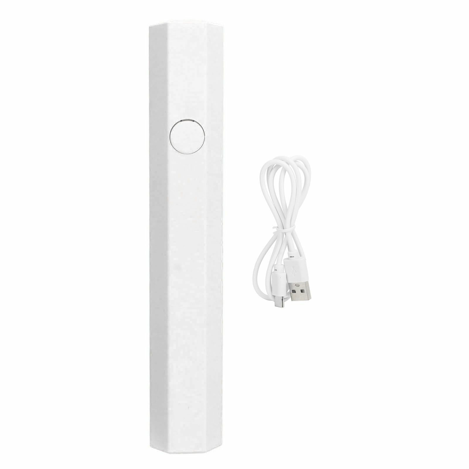 Светодиодная лампа для ногтей, 1 шт, портативная ручная мягкая лампа, мини-УФ-сушилка для ногтей для быстрого отверждения в домашних условиях, белый цвет