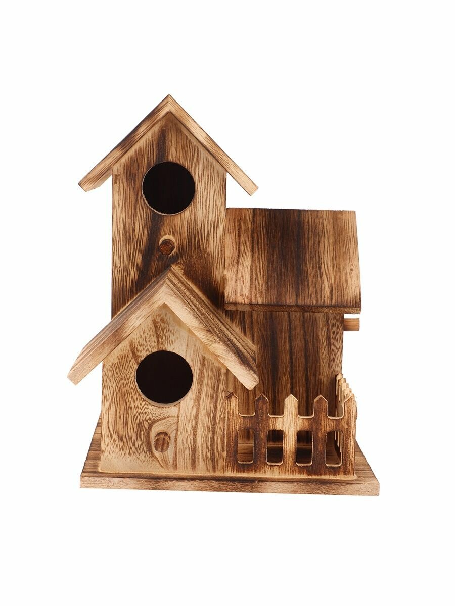 Маленький деревянный скворечник для открытого сада, скворечник для птиц, птичий домик для маленьких птиц, товары для домашних животных и украшения, простая установка