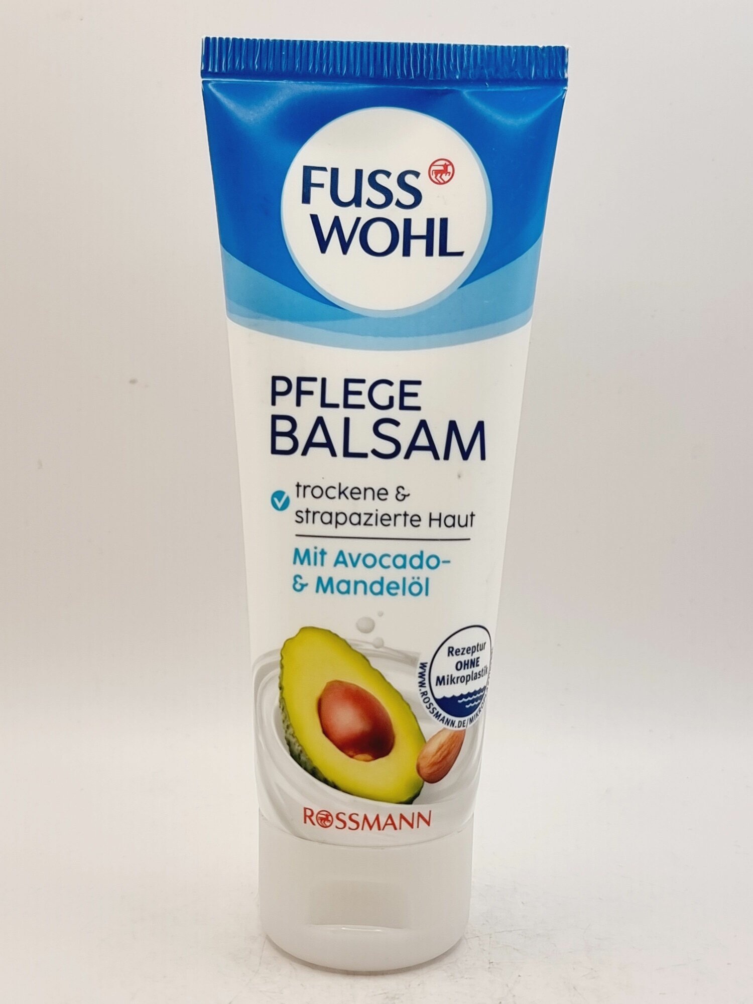 Fusswohl Крем-бальзам для ухода за сухой кожей ног с маслам авокадо и миндаля 75 мл (Германия)