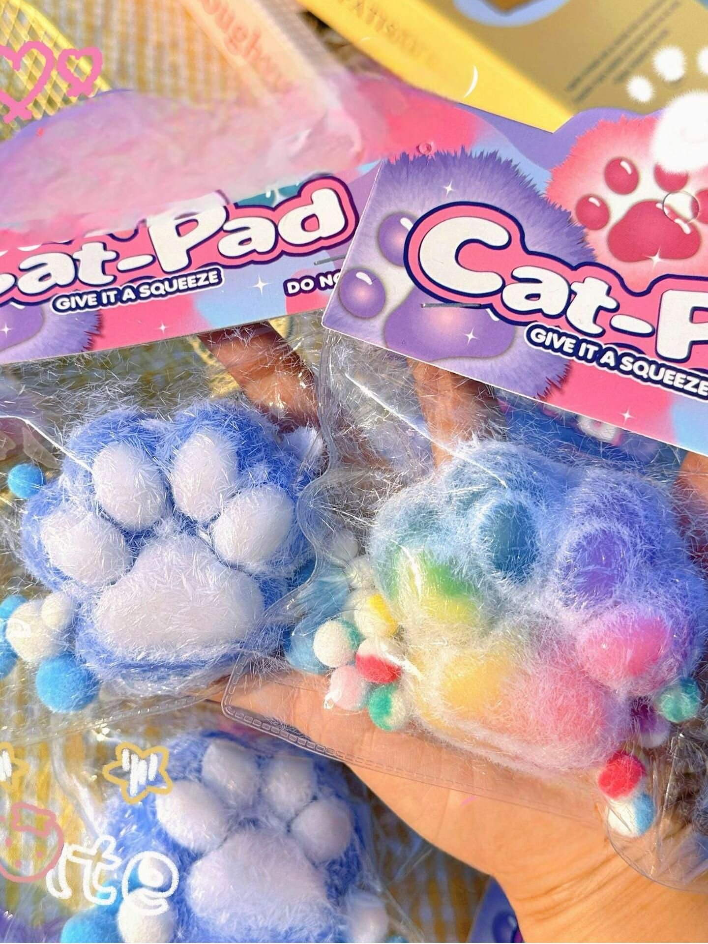 Антистресс таба сквиш лапка котика для детей