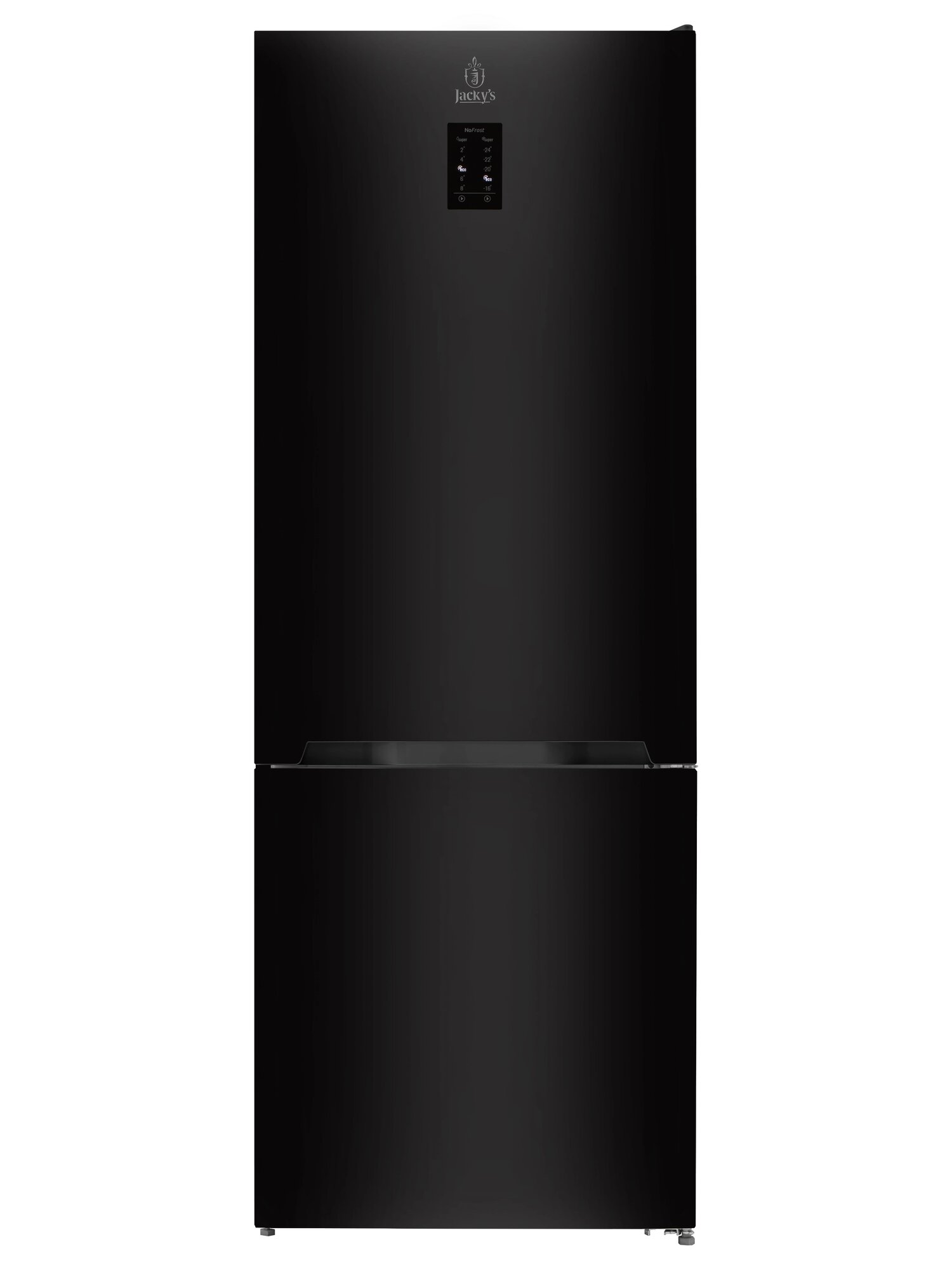 Холодильник Jacky's JR FB192NF, 461 л, с NoFrost, дисплей, перевешиваемые дверцы, черный