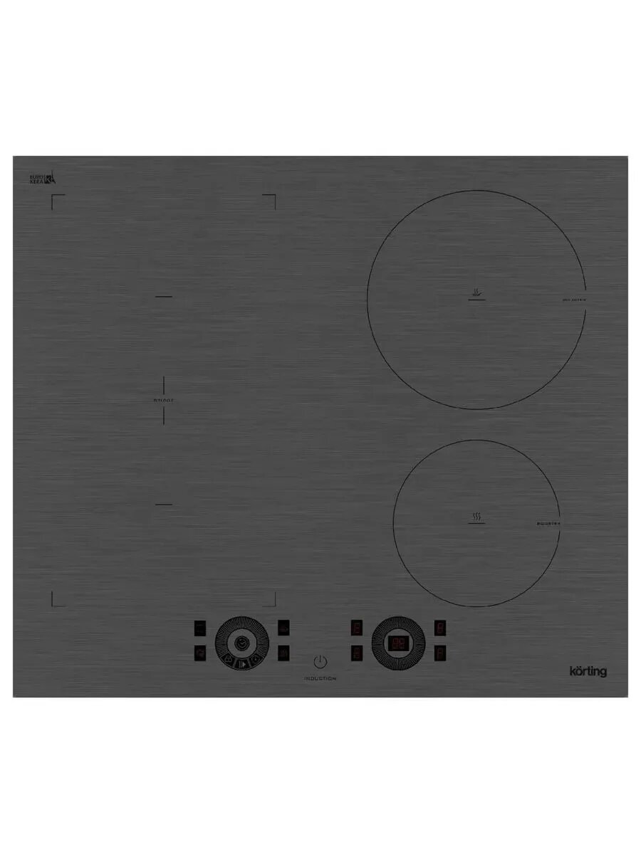 Индукционная варочная панель Korting HIB 64870 BS Smart в тёмно-сером цвете