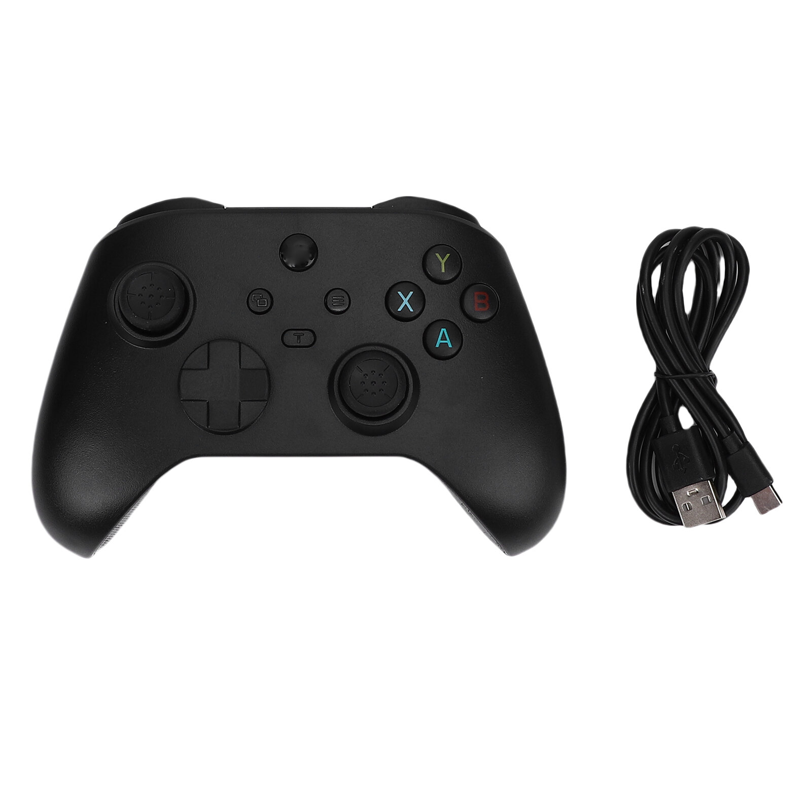 Игровой контроллер для ПК под управлением Windows 7, 8, 10, 11, черный, Bluetooth, с двумя джойстиками Холла и линейной вибрацией.