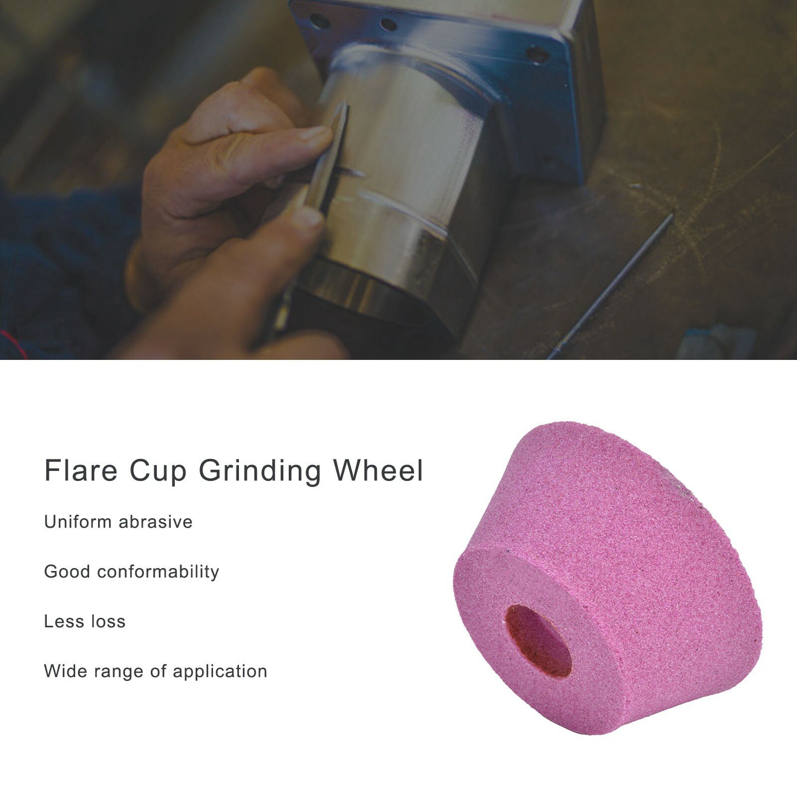 Шлифовальный круг с раструбной чашкой. Шлифовальный круг из хром-корунда в форме чаши для режущих инструментов и шестерен60 #