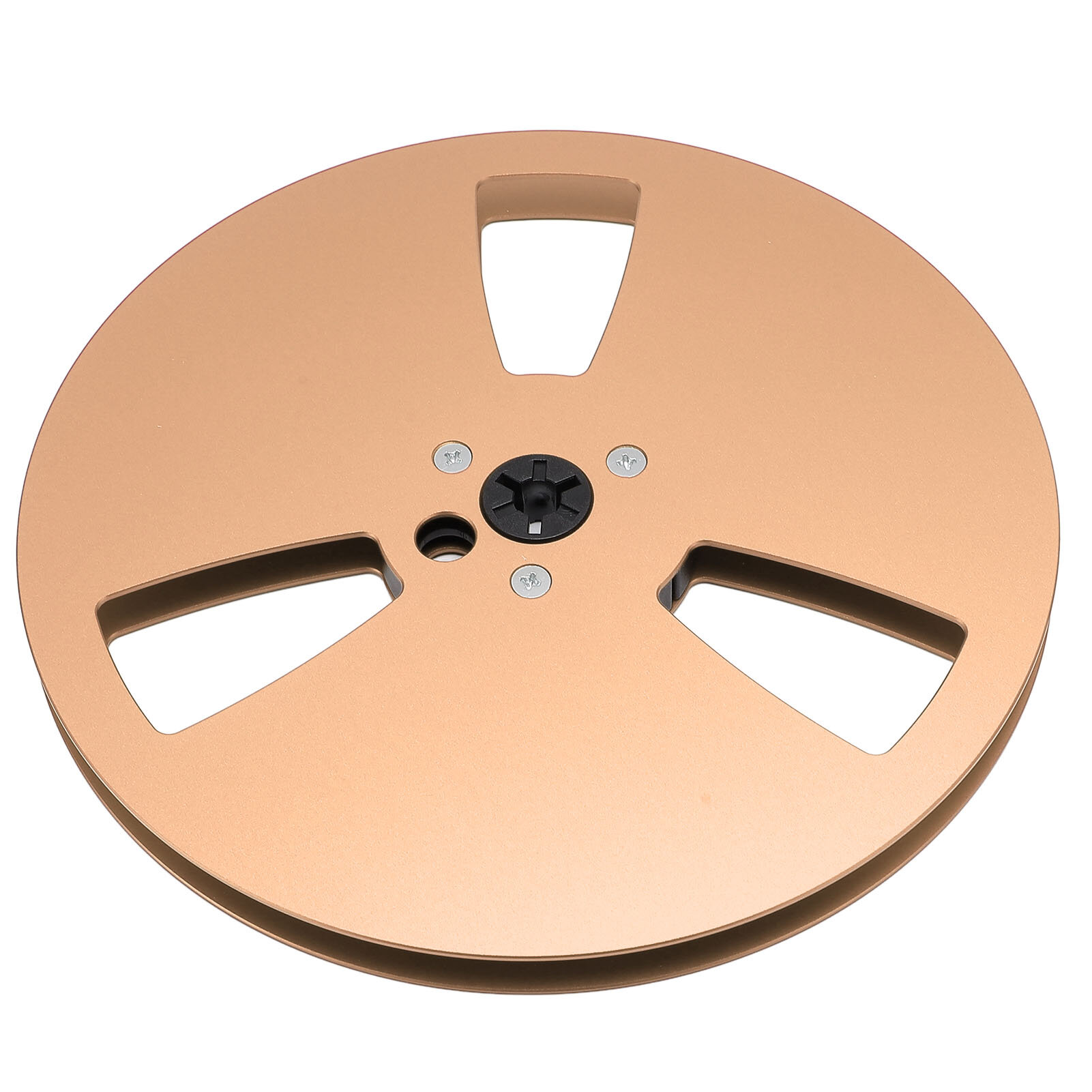 1/4 7 -дюймовой пустой катушке 3 отверстия алюминиевый сплав универсальный открытый звуковой лента пустая катушка для записи золота