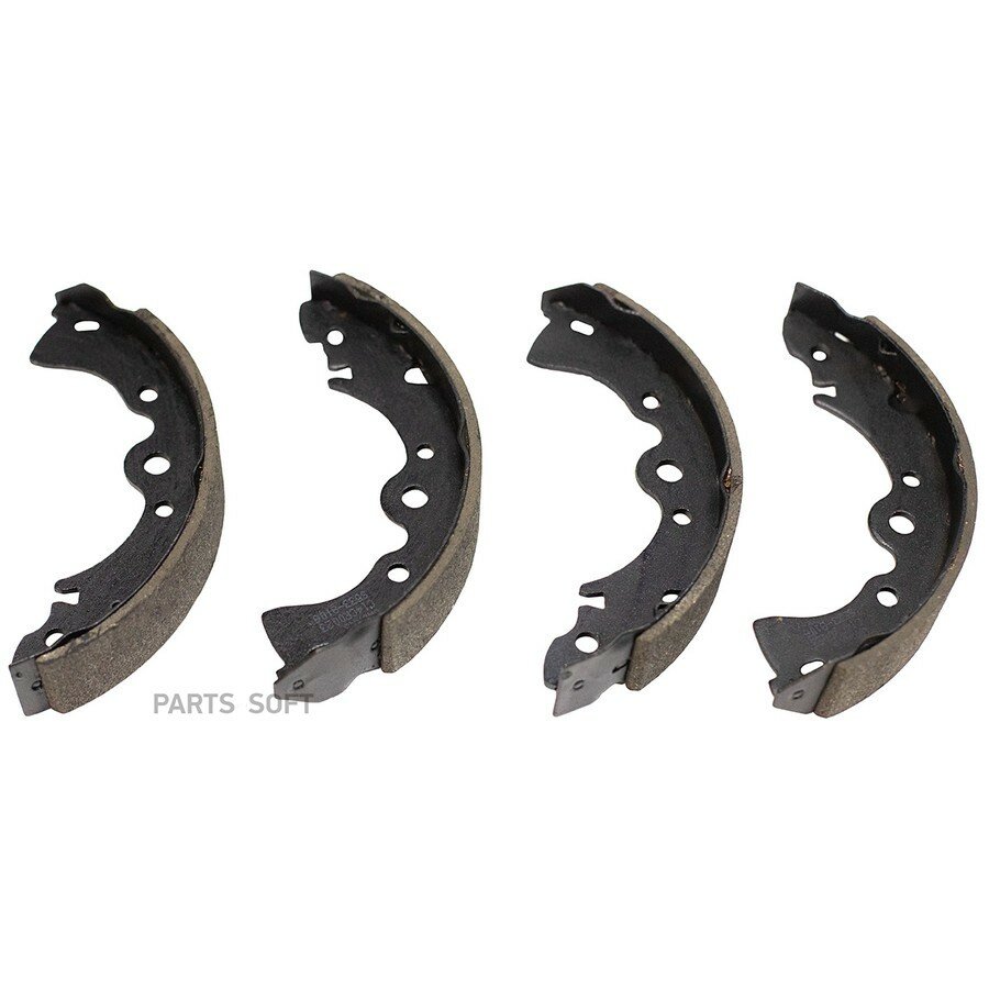 CWORKS Тормозные колодки задние барабанные, Low Metallic