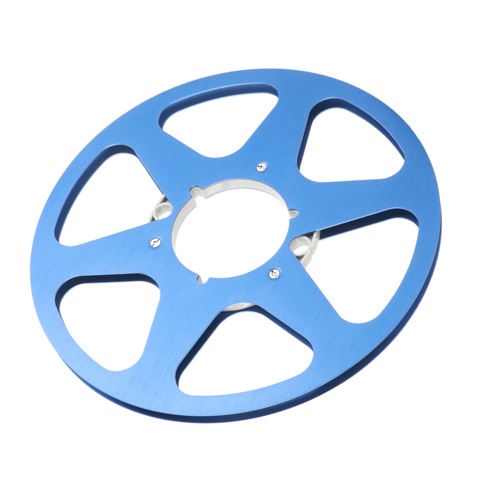 1/4 10,5 дюйма пустой ленточной катушки алюминиевый сплав 6 отверстие универсальная открывающаяся деталь пустая катушка для ревокса Blue