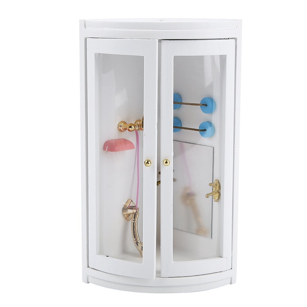 Ручная площадь 1:12 миниатюрная деревянная душевая ванная комната для мебели в кукол