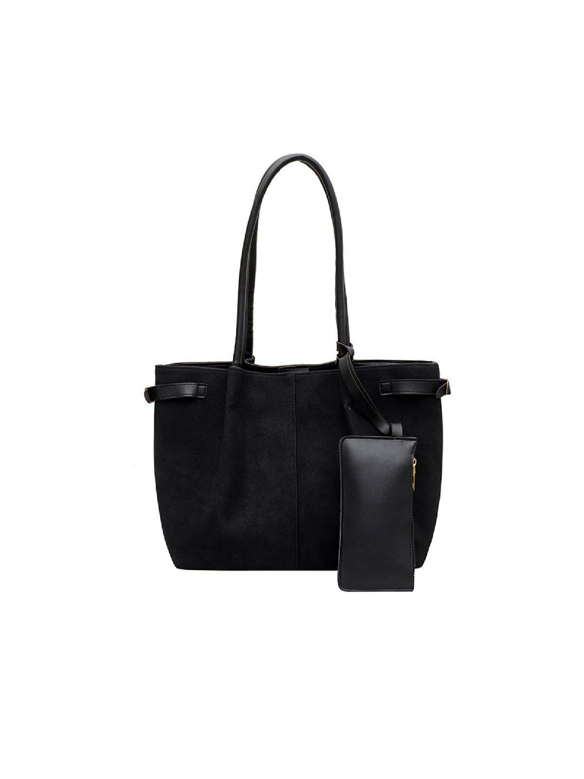 Наплечная сумка в стиле ретро, легкая сумочка из ткани Suedes, функциональная сумка для переноски