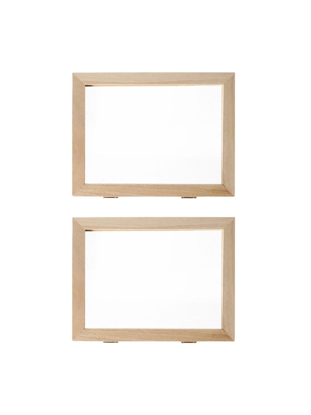 Набор из 2 деревянных форм для изготовления бумаги и трафаретной рамки для подарка любителям DIY