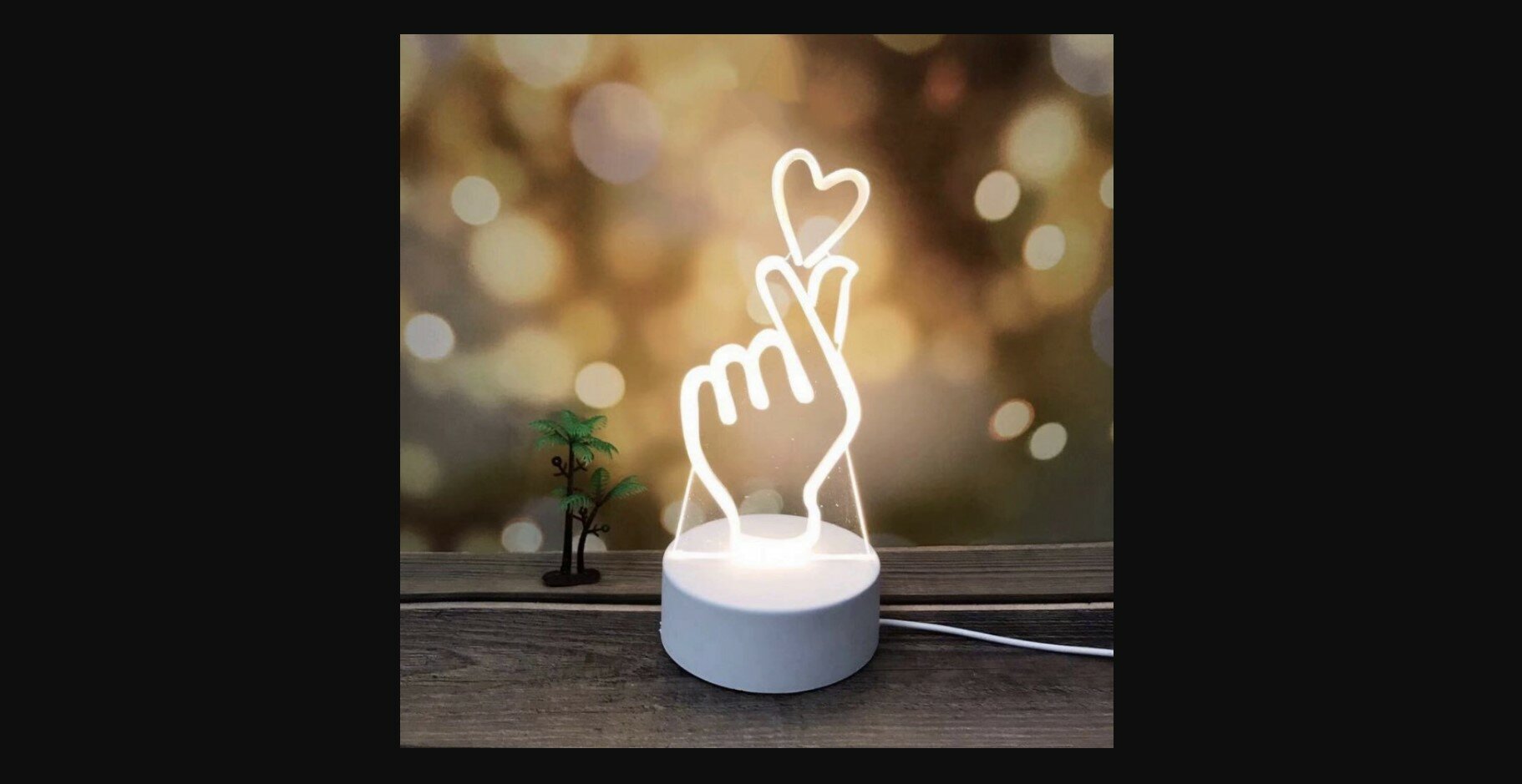 Ночник MyPads "Тепло сердца" M153-536, ширина 18.5 см, высота 9.5 см