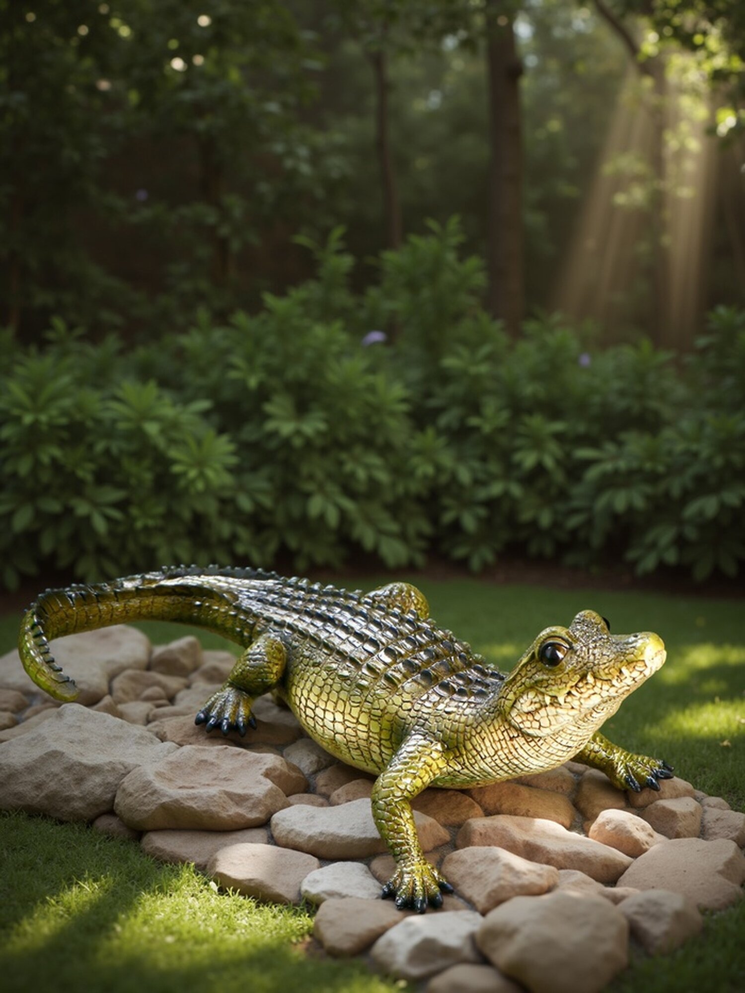 Садовая фигура Хорошие сувениры "Кайман", акрил, 34х18х12.5 см