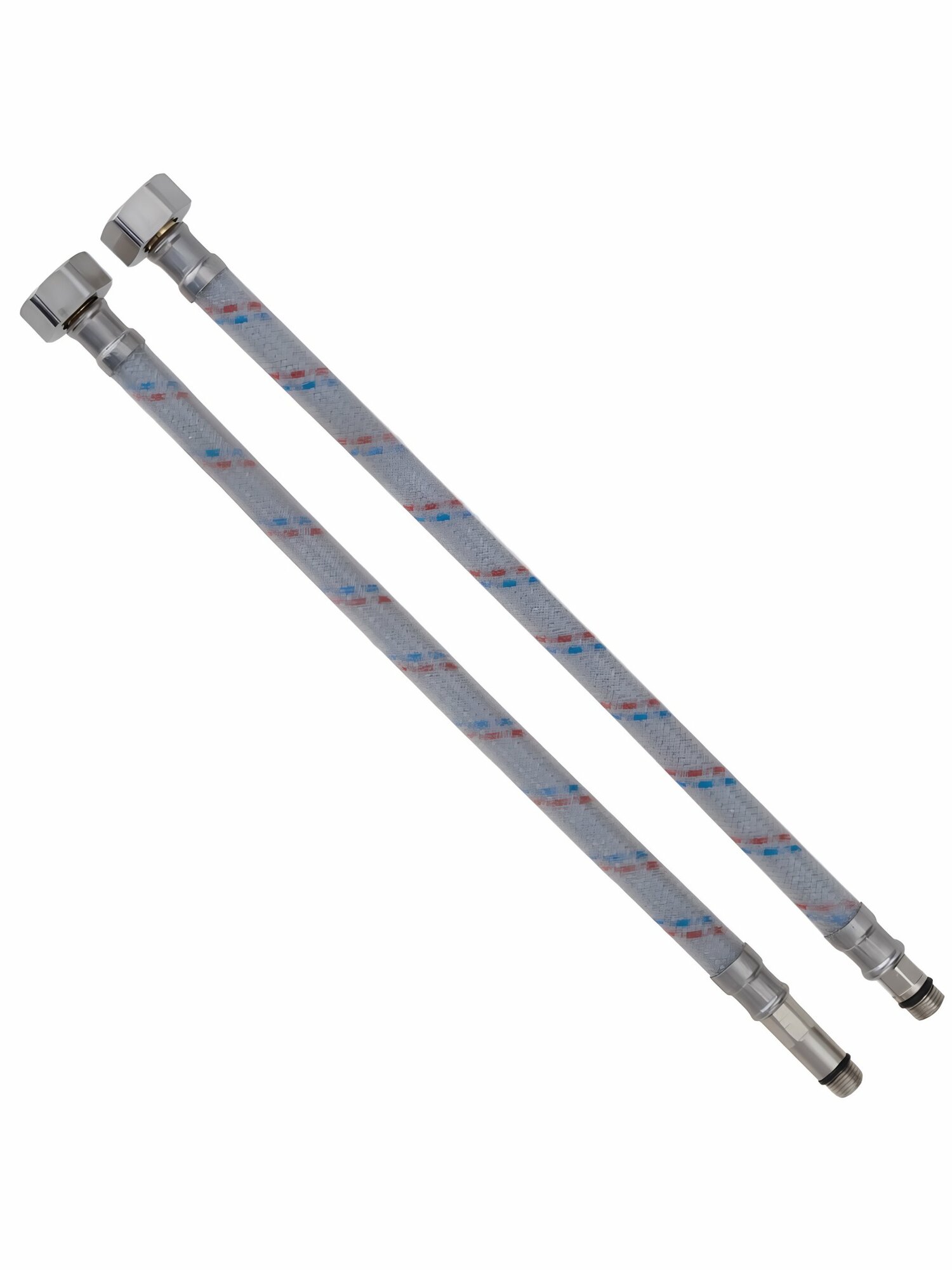 Подводка для воды М10-1/2"х0.4 м, пара, латунь, полимер, AquaLine