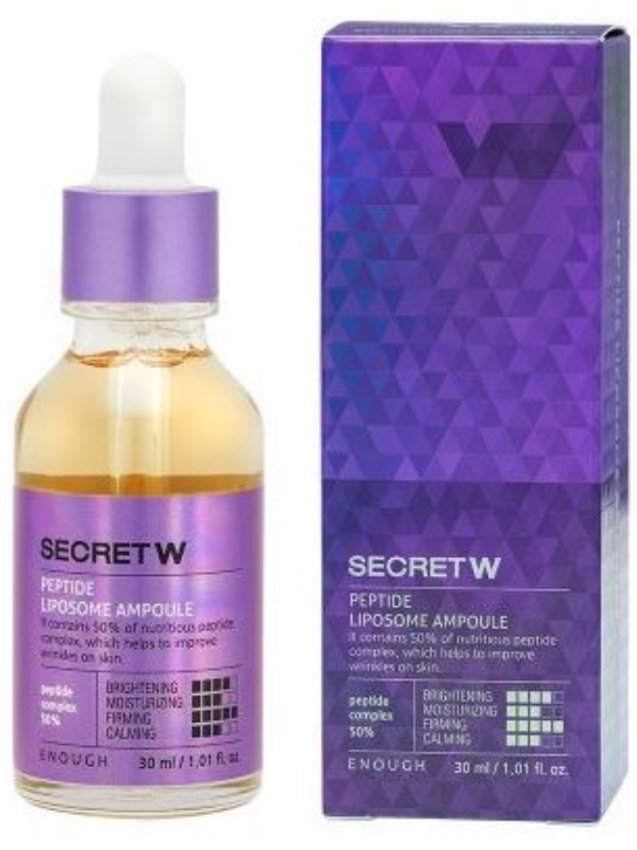 Сыворотка Enough Secret With Peptide Liposome Ampoule, Ампульная с пептидным комплексом, 30 мл