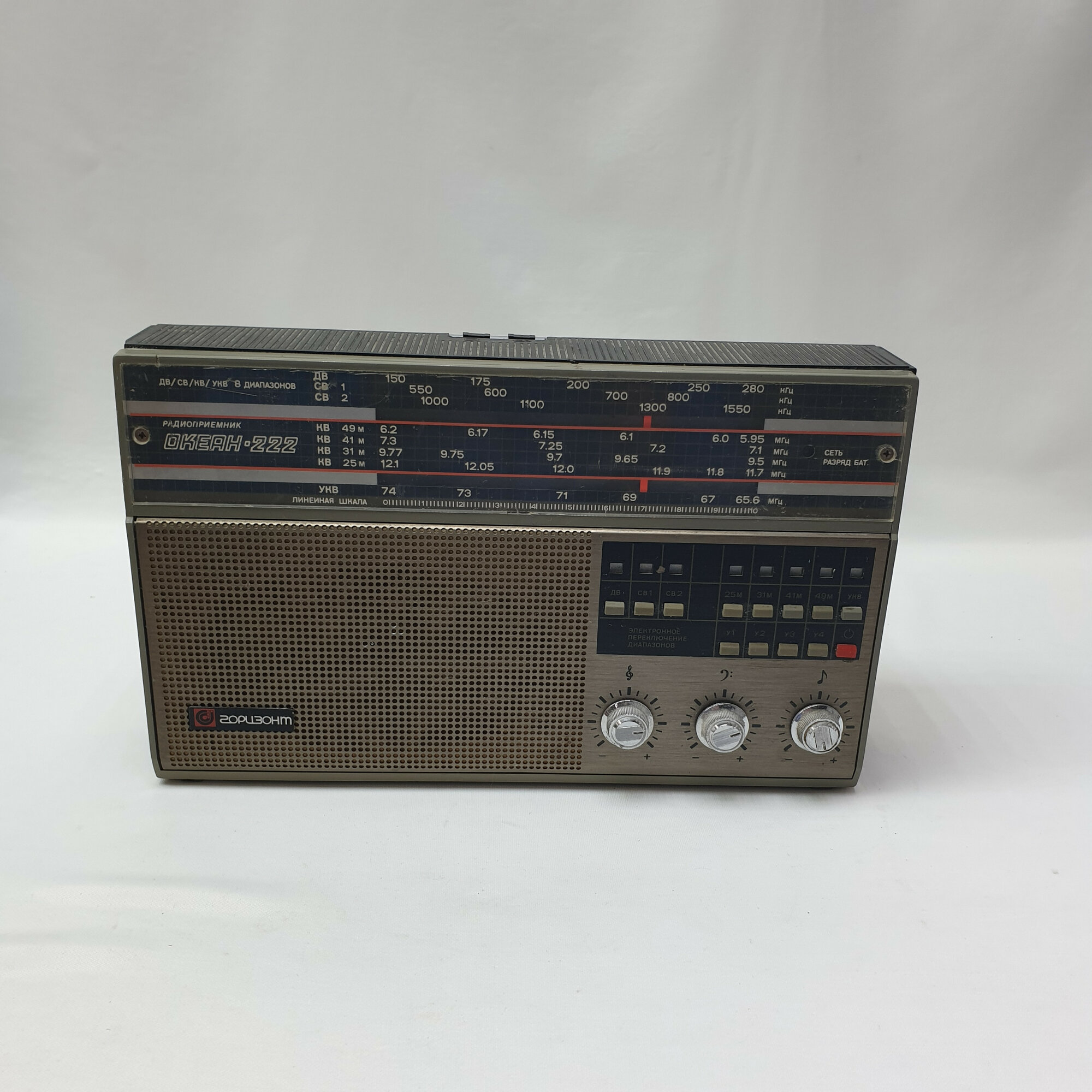 Винтажный приемник радио Океан-222, работоспособность неизвестна. СССР