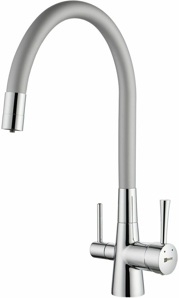 Смеситель для кухни с подключением к фильтру с питьевой водой Lemark Comfort LM3075С-Silver